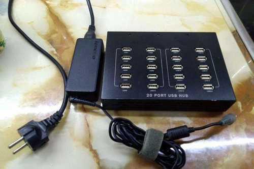 USB HUB 20 портов. Промышленный