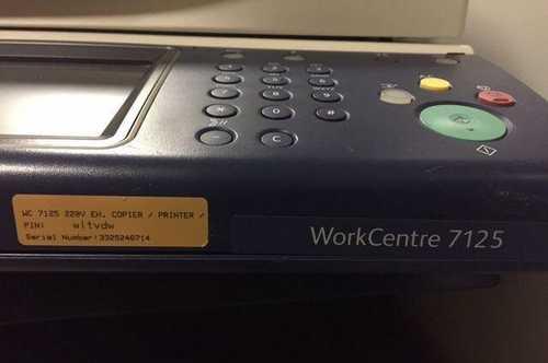 Цветной лазерный принтер мфу Xerox WorkCentre 7125