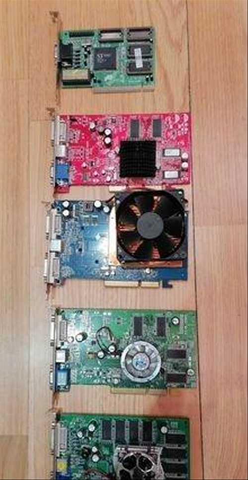 Старые видеокарты AGP и PCI