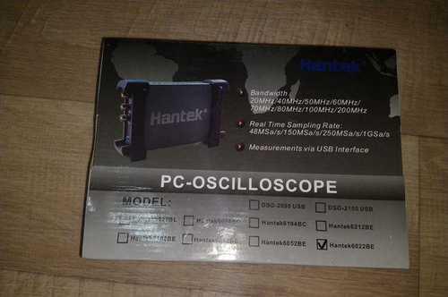 USB осциллограф Hantek DSO-6022BE