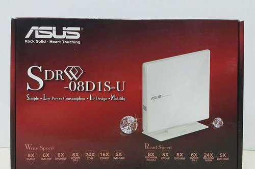 Портативный оптический привод asus sdrw-08D1S-U