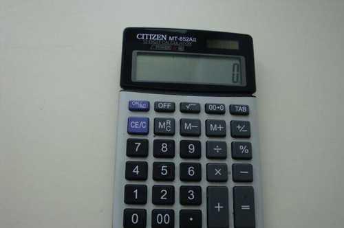 Калькулятор citizen MT-852AII