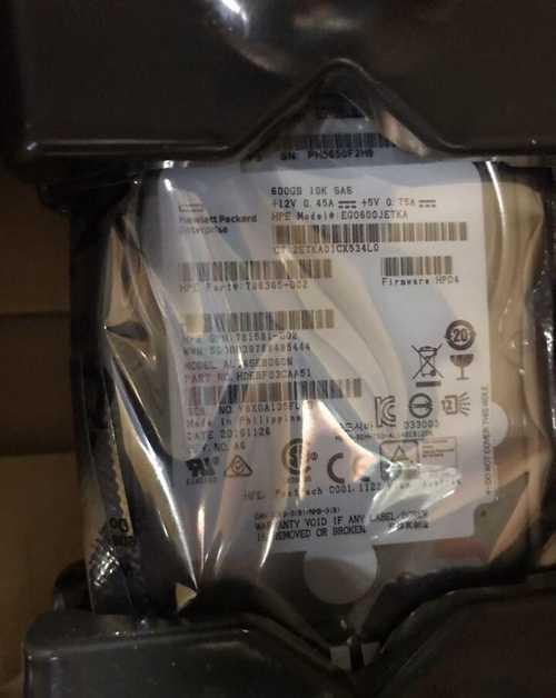 Жесткие диски HP SAS 600GB 12G