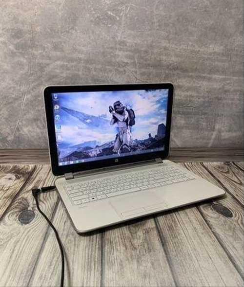 Белый игровой ноутбук HP Pavilion Core i5 / Radeon