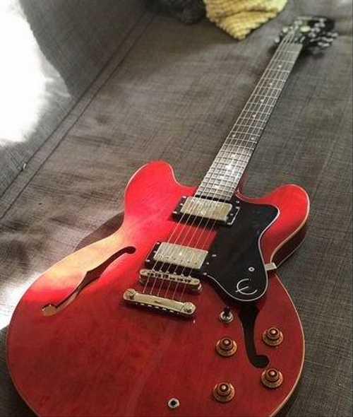 Электрогитара Epiphone DOT Cherry +чехол,тюнер и