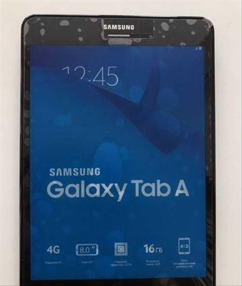 SAMSUNG Galaxy Tab A + чехол-книжка оригинал
