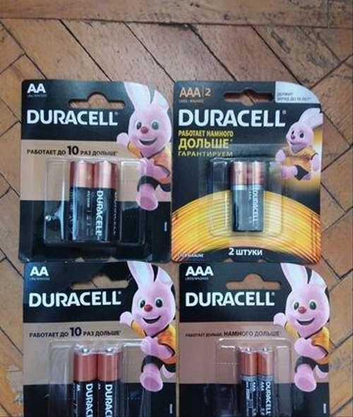 Батарейки Duracell AA и ааа