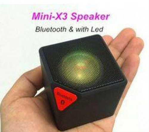Колонка Bluetooth MP3 Led X3 mini