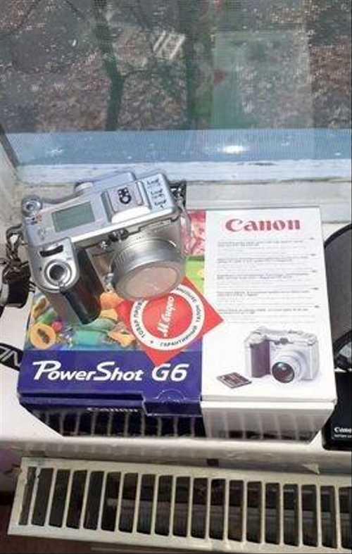 Фотоаппарат цифровой canon G6