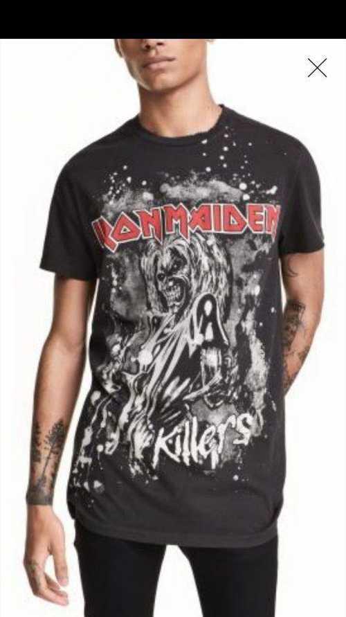 Футболка iron maiden h&m