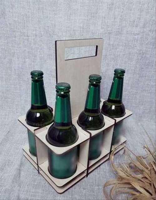 Ящик переноска для 6 бутылок пива