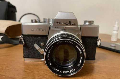 Плёночный фотоаппарат minolta srt 101