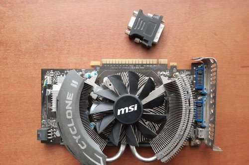 Видеокарта MSI GeForce GTX 550 Ti Cyclone II 1GB