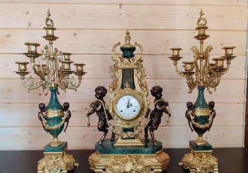 Часы каминные с канделябрами Farbel Imperial Итали