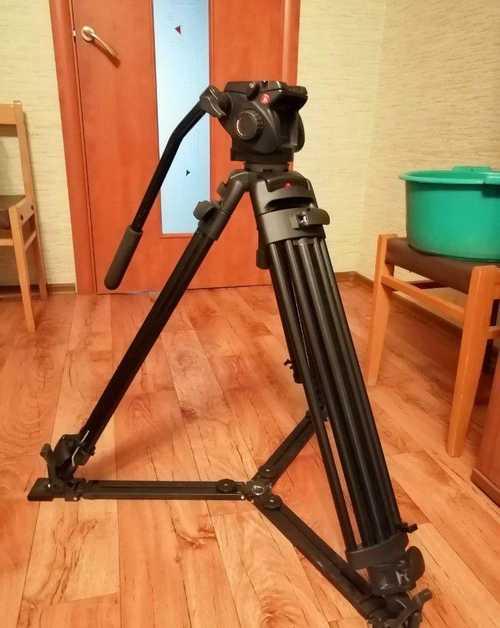 Штатив manfrotto 525MVB c головой 501hdv