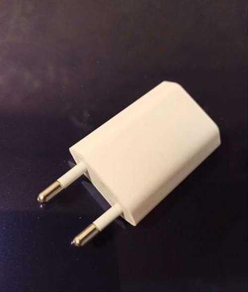 Сетевая зарядка USB power adapter 5W для Apple бел