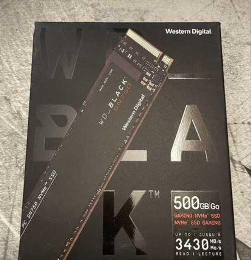 WD Black NVMe 500 GB SN750 WDS500G3X0C