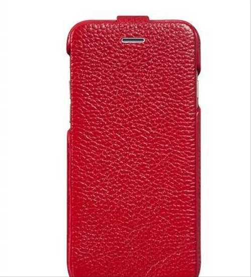 Красный кожаный чехол с флипом для iPhone 6 Hoco
