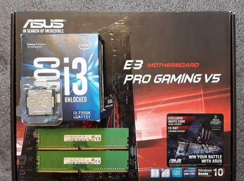 Сборка Asus E3 Pro Gaming v5 + i3 7350k+ 16gb | Festima.Ru – частные ...