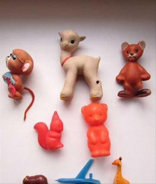 Советские детские игрушки резина и пластмасса