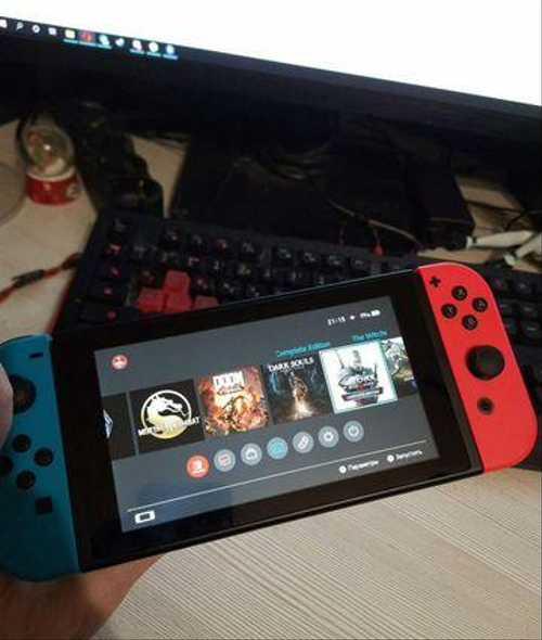 Nintendo switch прошитая 1я ревизия 160 gb