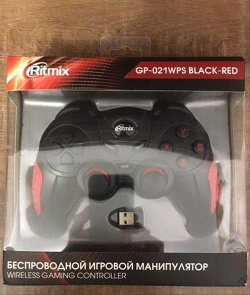 Геймпад Ritmix GP-021WPS Black-Red новый запечатан