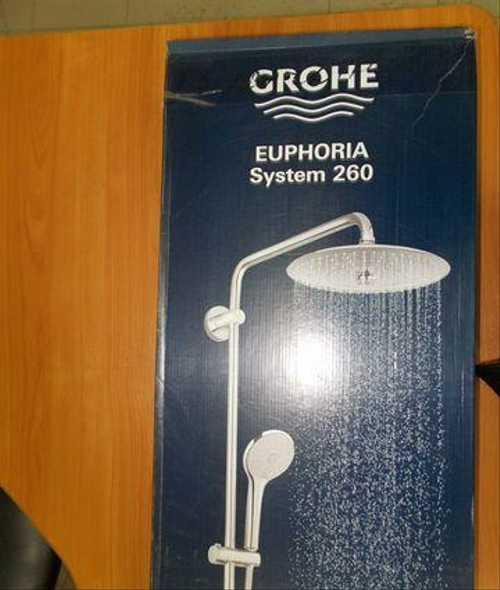 Душевая система euphoria 260. Grohe Euphoria 260. Grohe Euphoria упаковка. Grohe Euphoria 260 без смесителя. Grohе eаsydock.