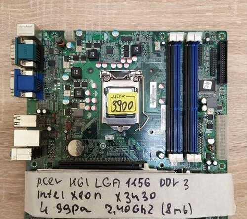 Связка: Acer H61 + Intel Xeon x3430