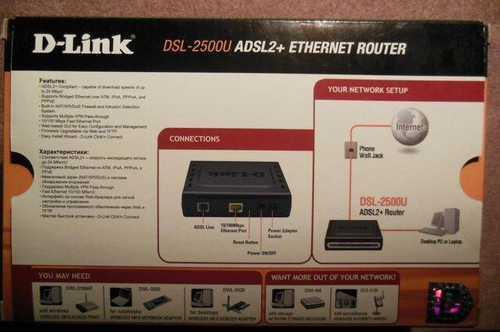 DSL-2500U adsl2+ ethernet Router