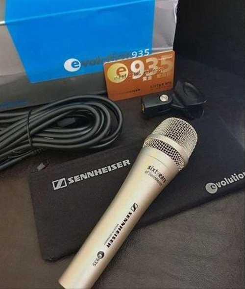 Микрофон Sennheiser E935 + провод,чехол,держатель