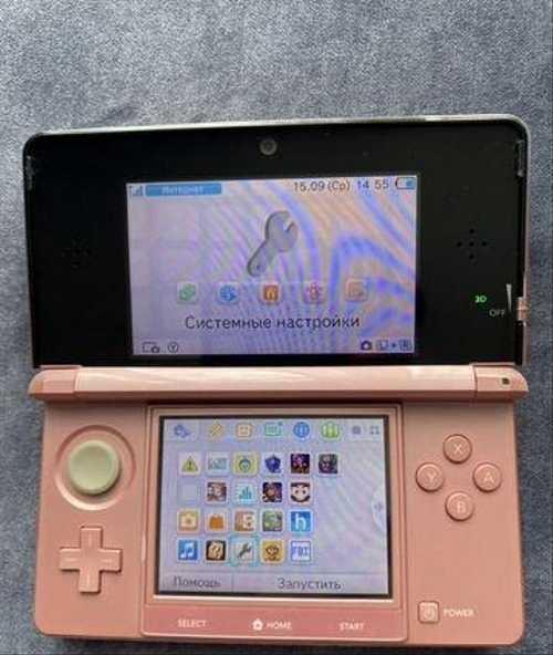 Nintendo 3ds old pink японка