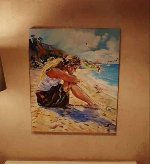 Продам картину "Девушка у моря"
