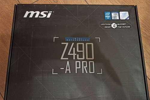 Материнская плата MSI Z490a-pro