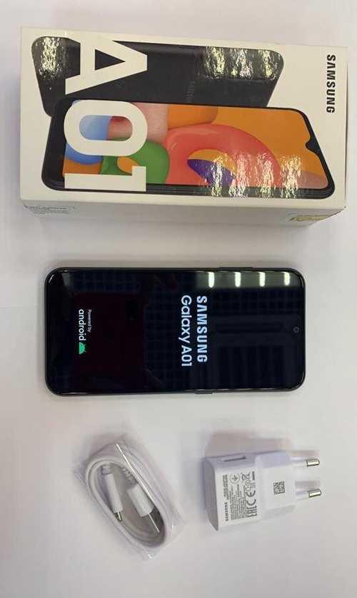 Телефон Samsung A015F/DS Galaxy A01 16Gb Black