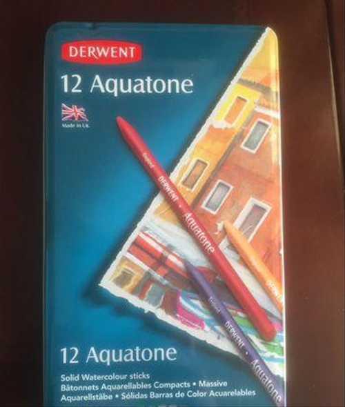 Акварельные карандаши Aquatone Derwent 12 шт