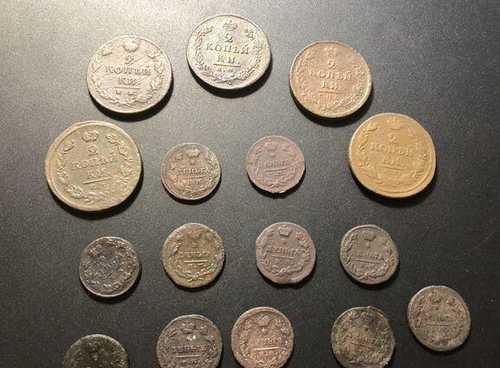 16 монет Александра Первого
