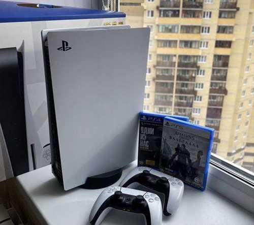 Sony Playstation 5 с дисководом + комплект