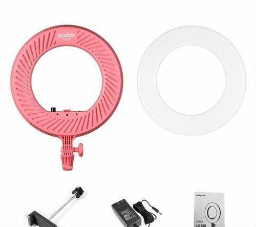 Осветитель кольцевой Godox LR180 LED pink