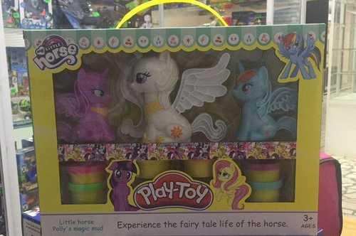 My Little Pony, набор с пластилином плей до, пони