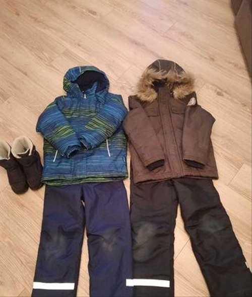 Зимняя одежда на мальчика 128