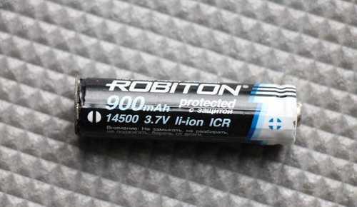 Li-ion ICR14500 Robiton 900mAh 3.7V c защитой