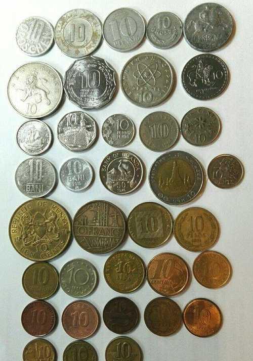 Монеты набор 36 стран