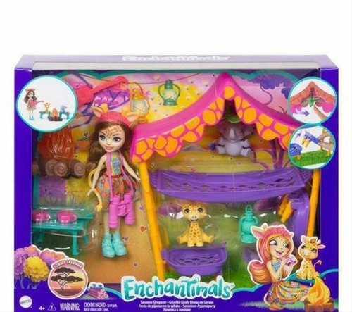 Кукла Mattel Enchantimals Ночевка в саванне GTM33