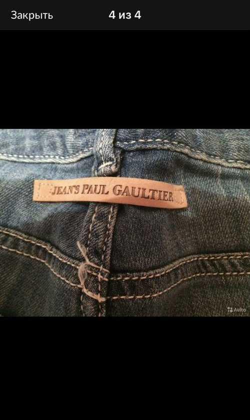 Новые Джинсы Jean’s Paul Gaultier 25размер