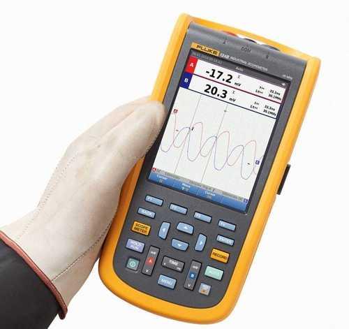 Fluke 124B - промышленный портативный осциллограф