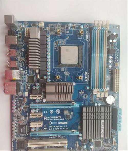 Gigabyte ga 970a ud3+amd fx8150+8 gb озу