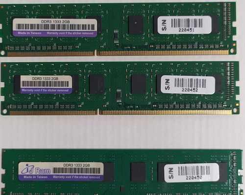 Оперативная память DDR3 2гб 1333мгц