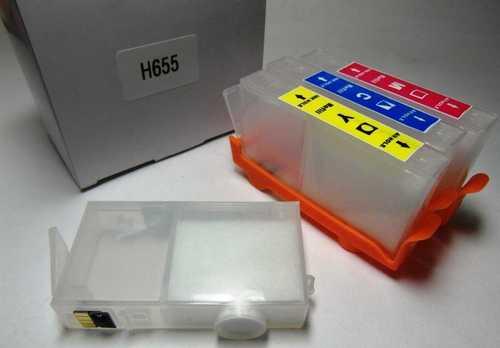 Перезаправляемые картриджи (пзк) HP 655 с чипами