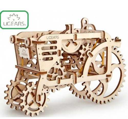 Конструктор Механический 3D-пазл UGears Трактор