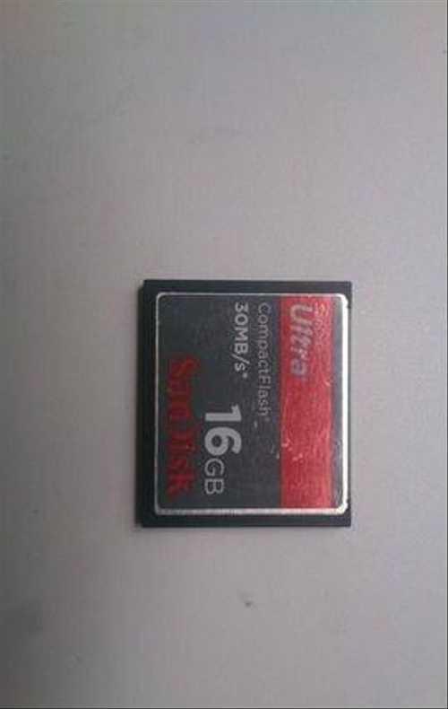 Карта SanDisk Ultra,CompactFlash 30MB/s,16GB